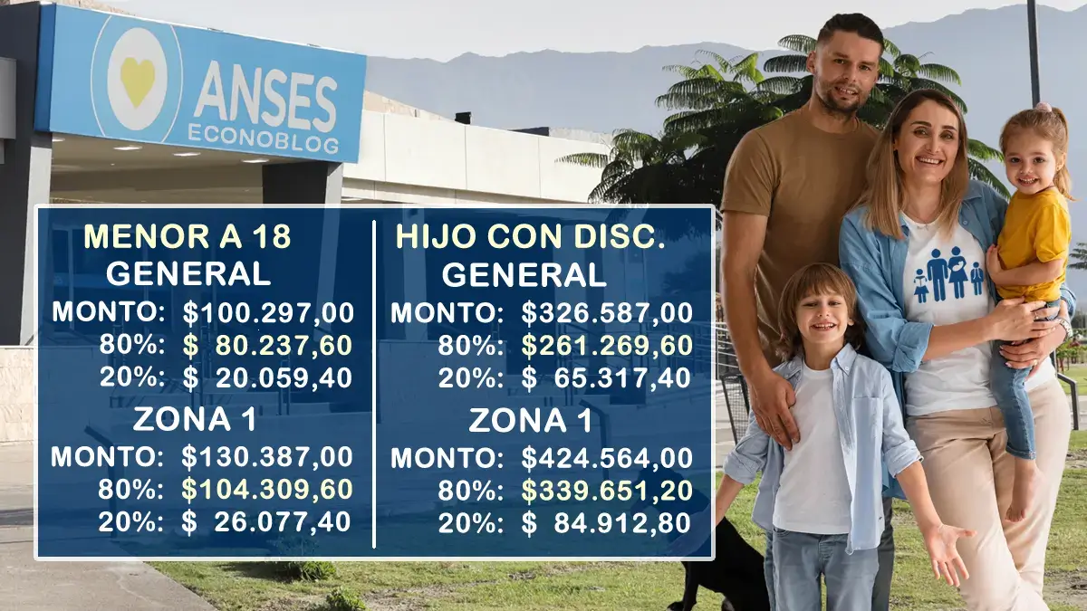 Anses oficializó nuevos montos de AUH por provincia en marzo